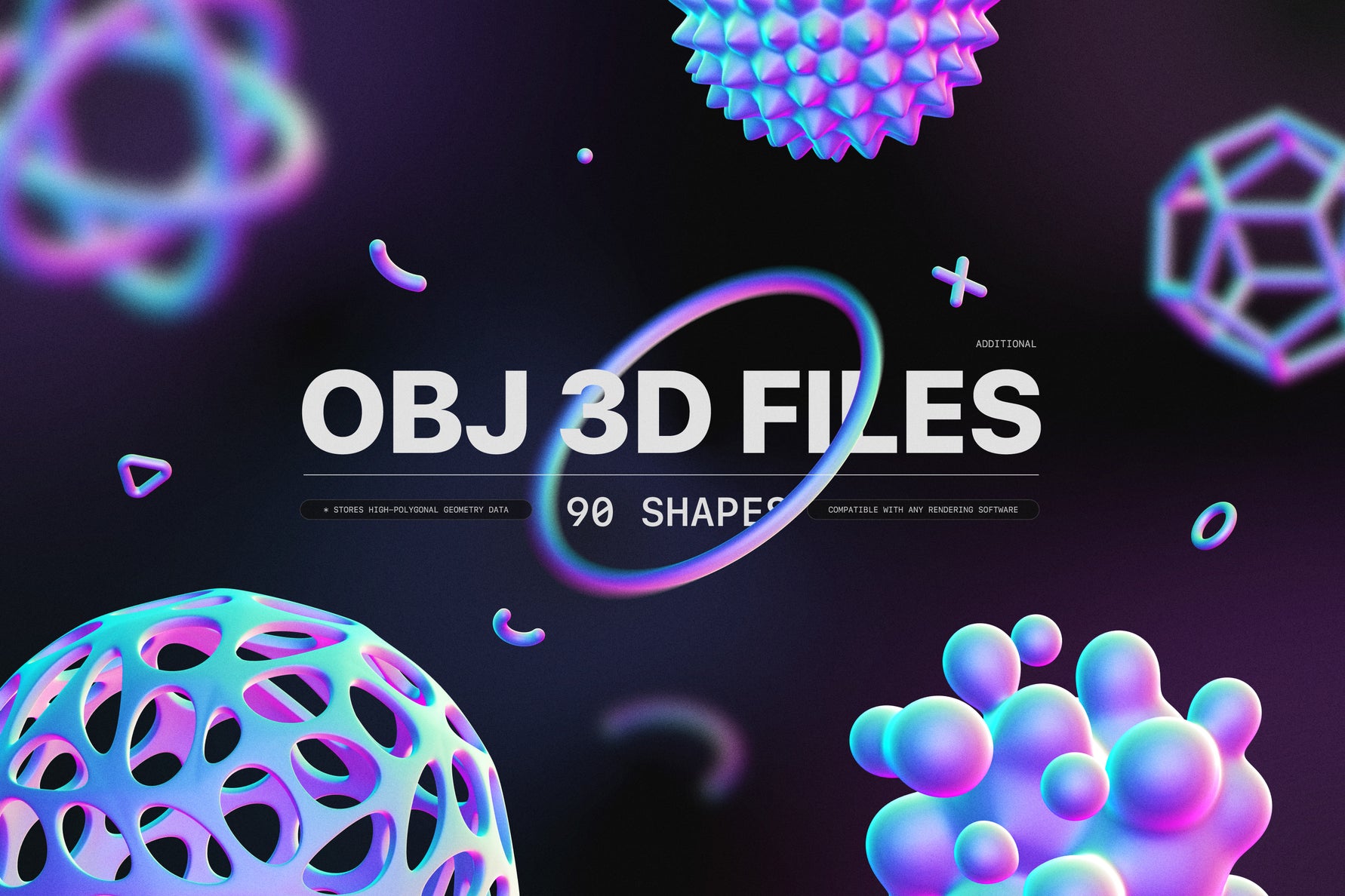 HOLOGRAPHIC 3D SHAPES – Additional OBJ Files – Samolevsky