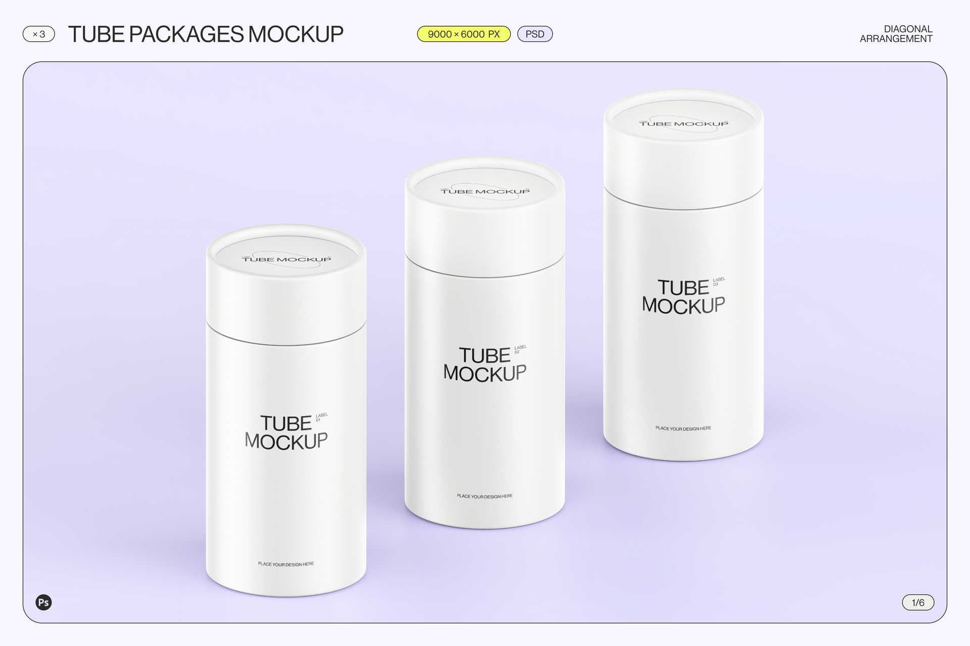 Paper Tube Package Mockup Set 1 – Samolevsky