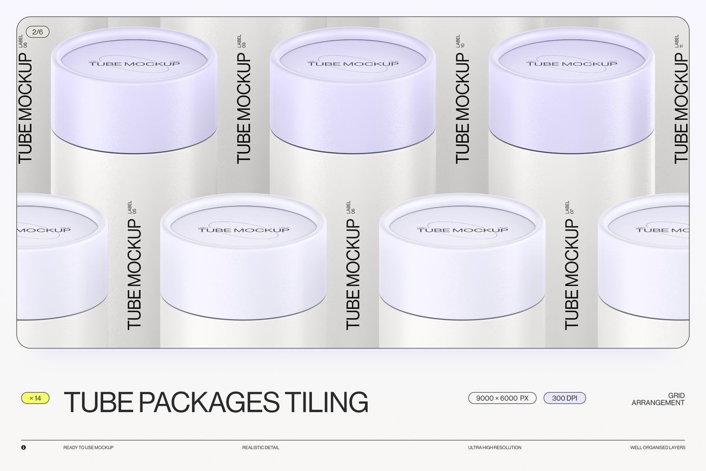 Paper Tube Package Mockup Set 1 – Samolevsky