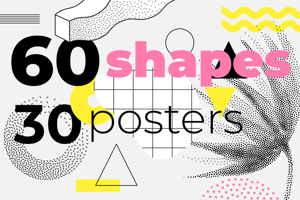 138 Bitmap Vector Shapes Pack – Samolevsky