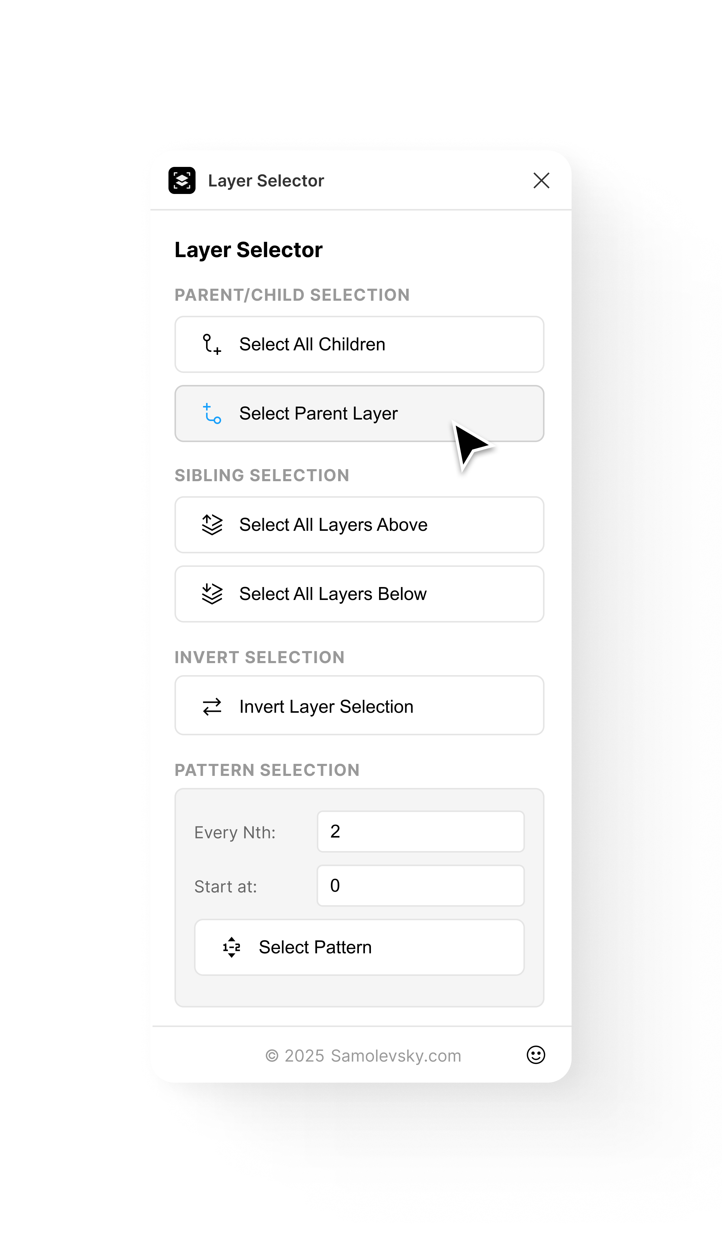 Layer Selector – Samolevsky