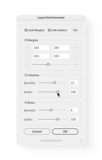 Layout Grid Generator – Samolevsky