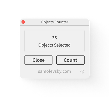 Objects Counter – Samolevsky