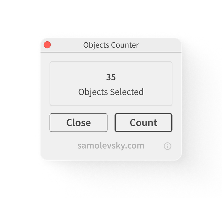 Objects Counter – Samolevsky