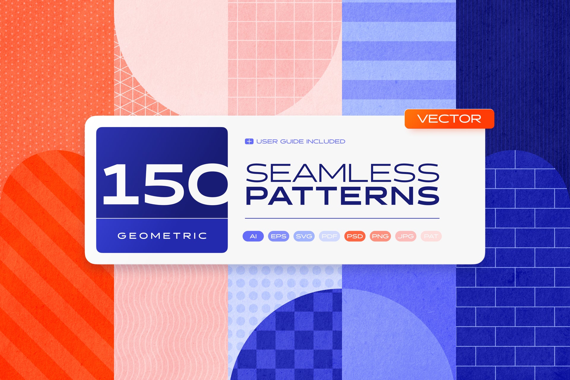 150 Geometric Seamless Patterns Collection – Samolevsky