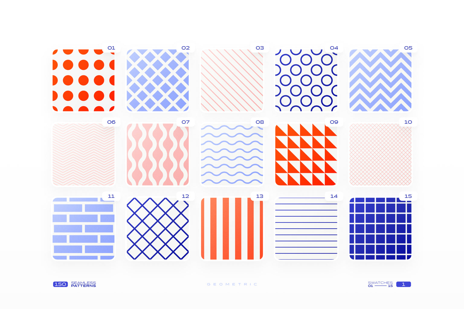 150 Geometric Seamless Patterns Collection – Samolevsky