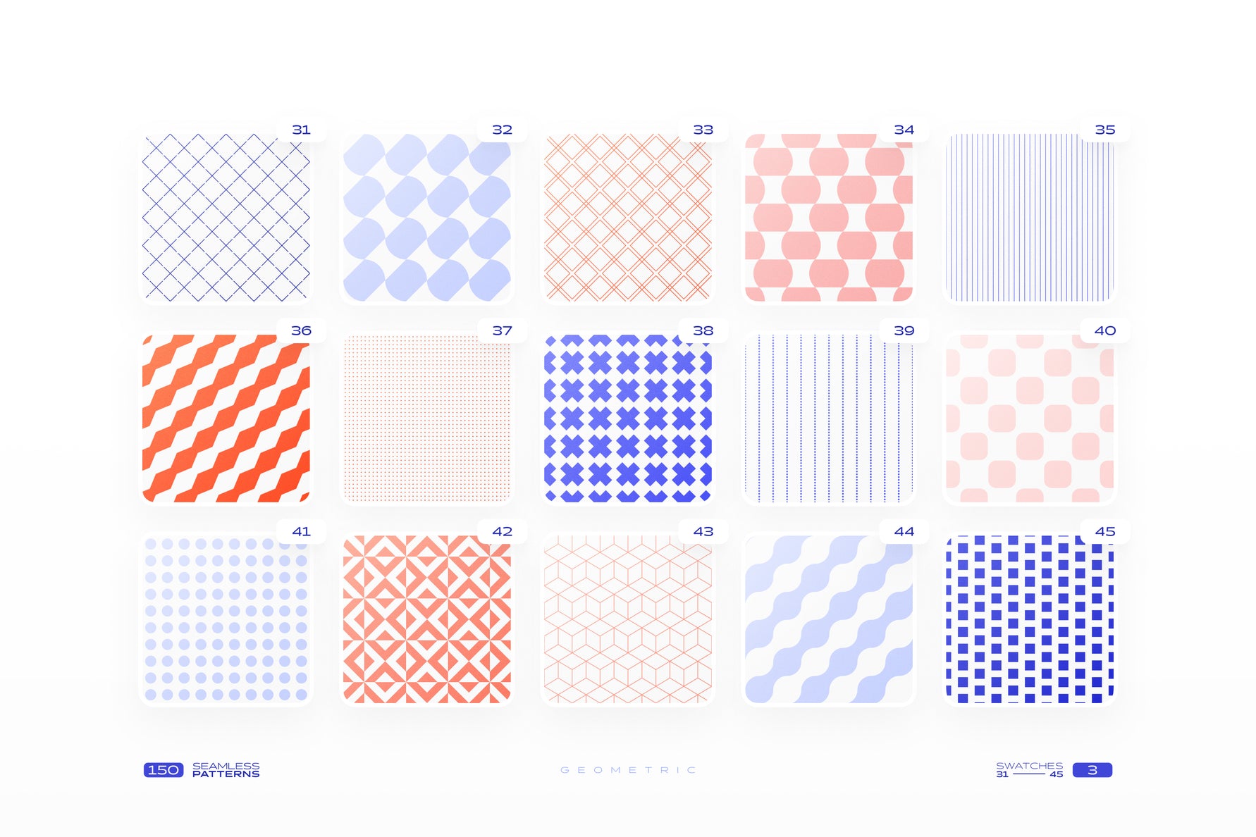 150 Geometric Seamless Patterns Collection – Samolevsky