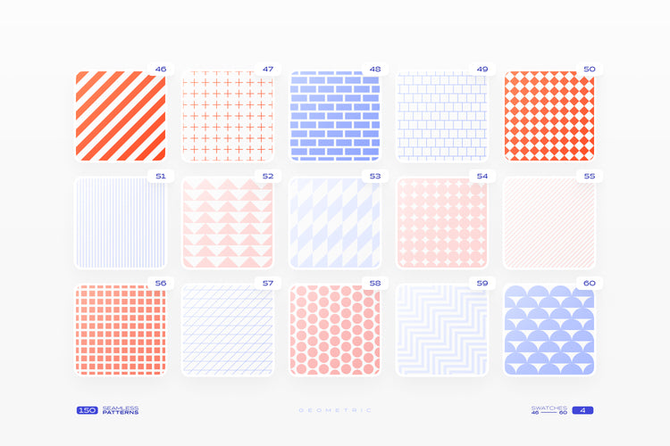 150 Geometric Seamless Patterns Collection – Samolevsky
