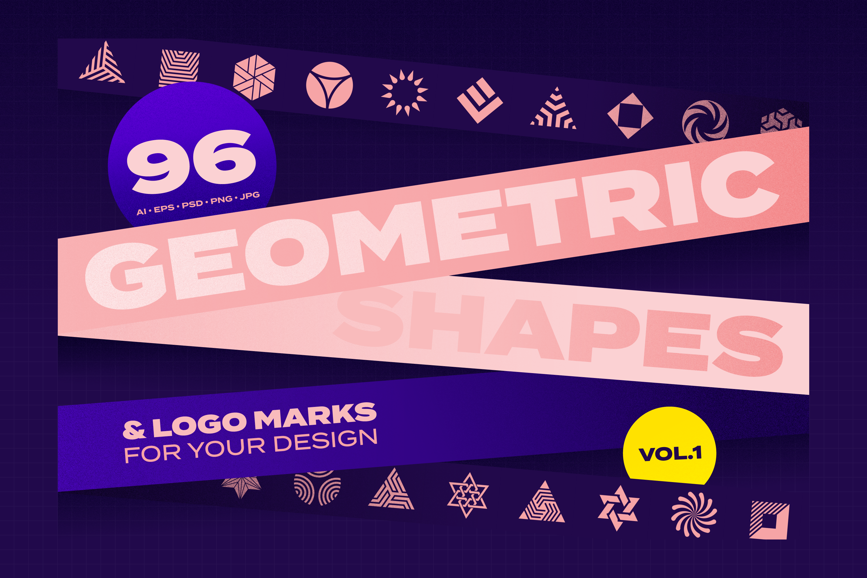 96 Geometric Shapes and Logo Marks Collection vol.1 – Samolevsky