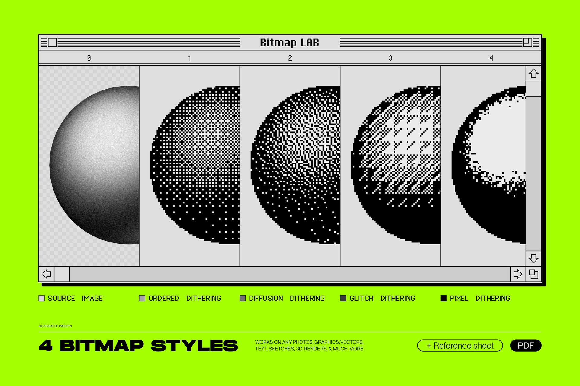 Bitmap Lab - One-Click Pixel Halftone Action – Samolevsky