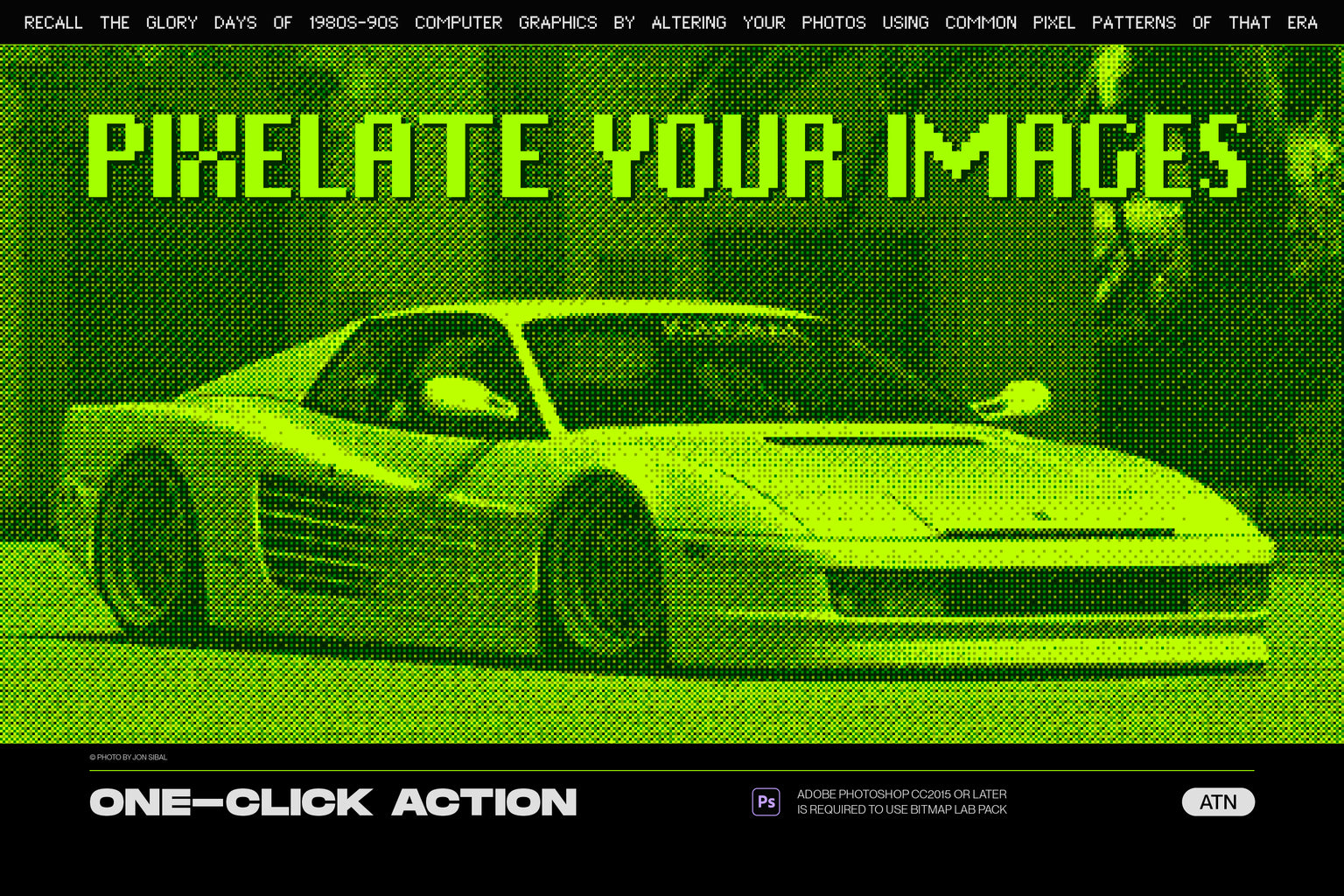 Bitmap Lab - One-Click Pixel Halftone Action – Samolevsky