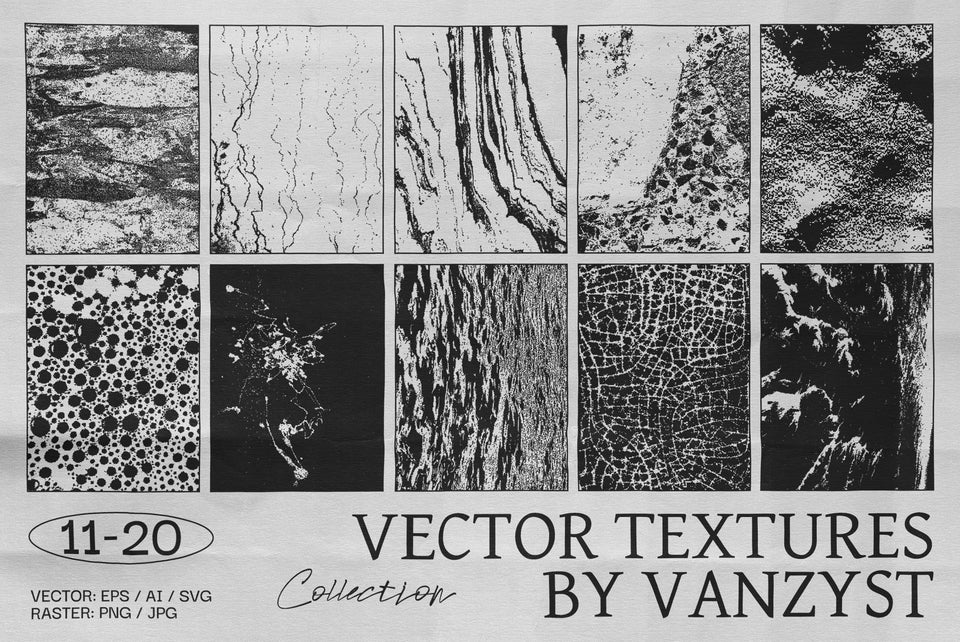 100 Bitmap Vector Textures – Samolevsky