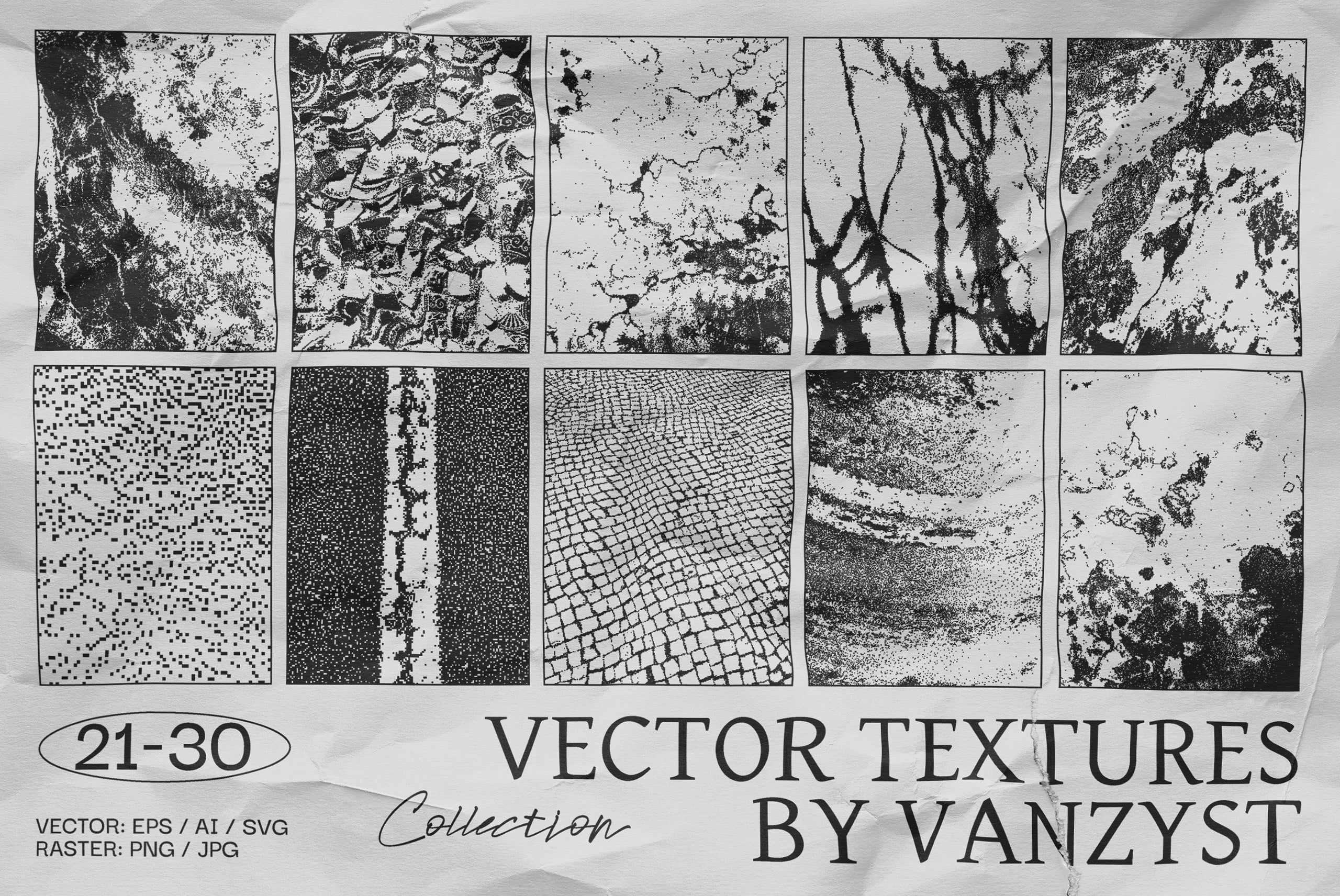 100 Bitmap Vector Textures – Samolevsky