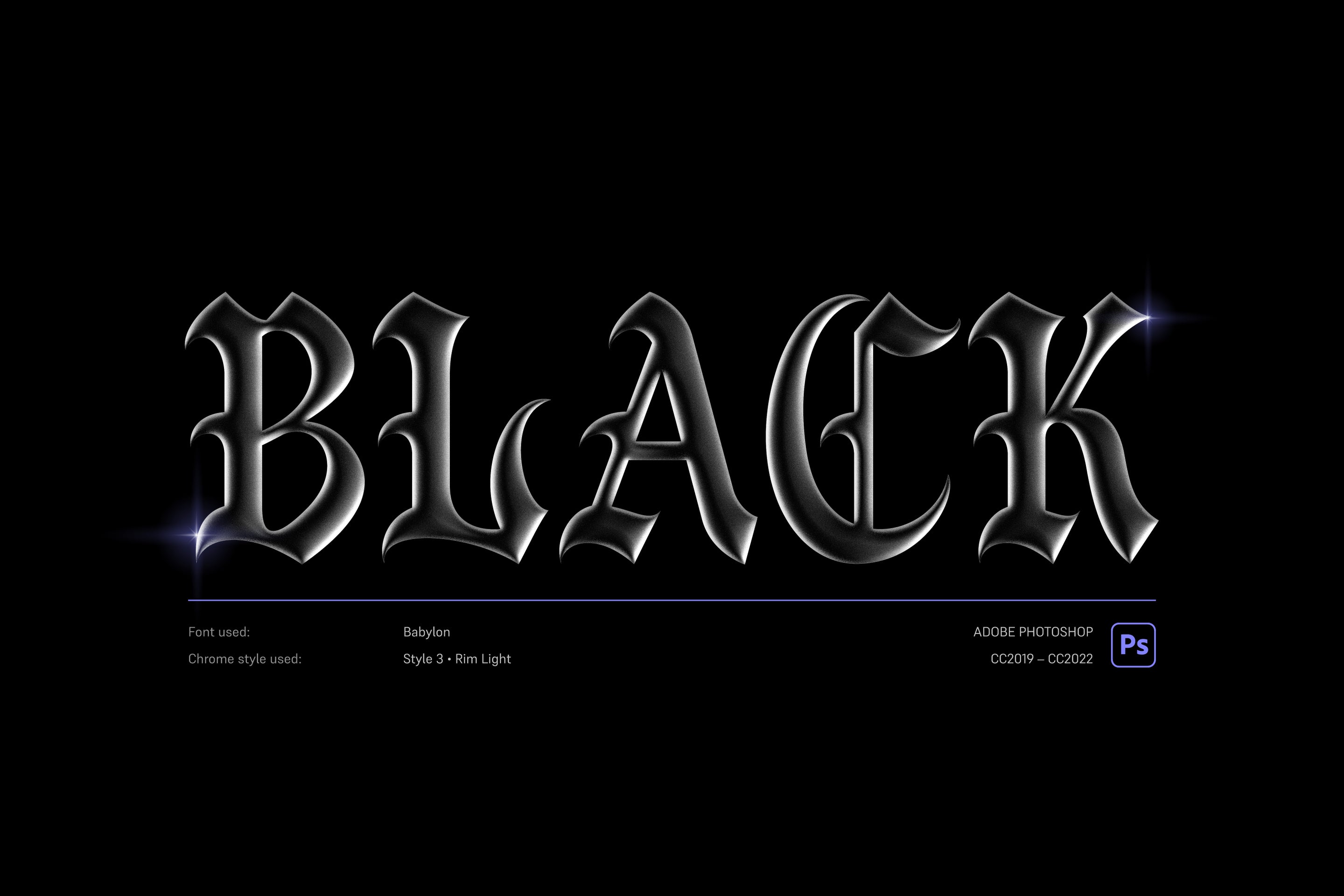 Chrome 3D Effect for Photoshop + 120 Shapes – Samolevsky