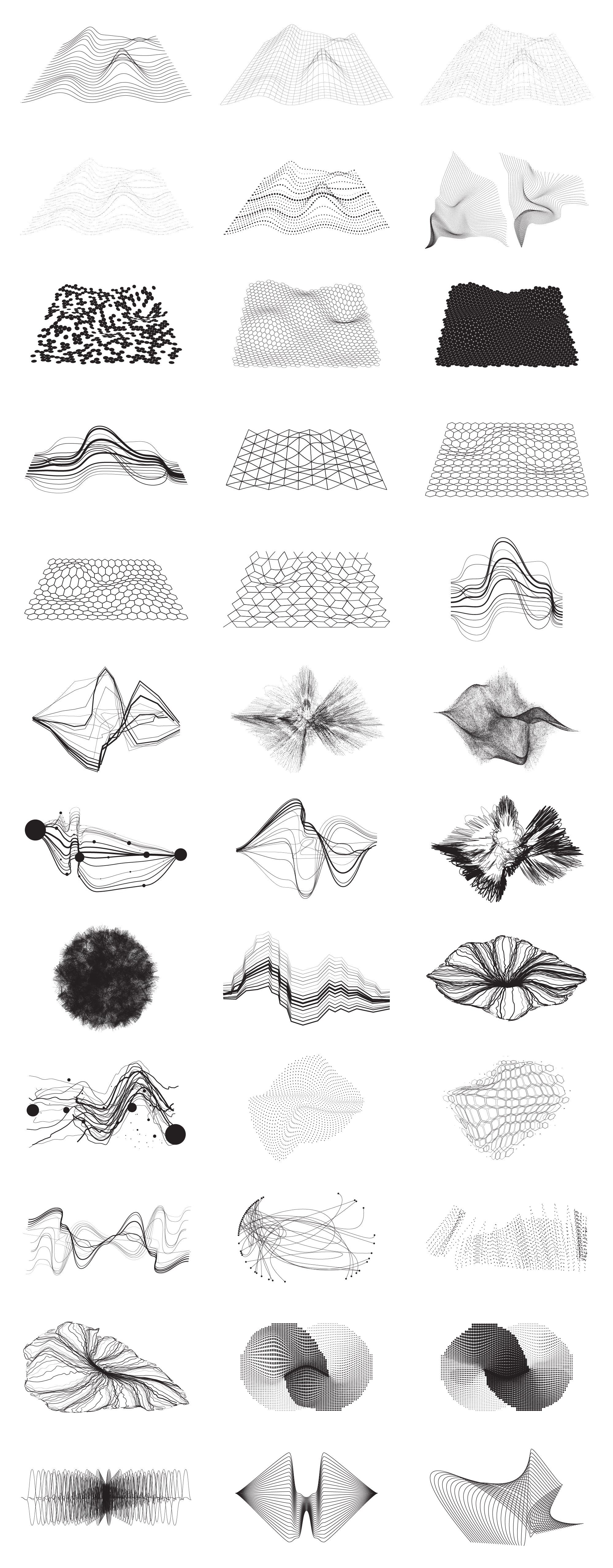 36 Technological Vector Shapes – Samolevsky