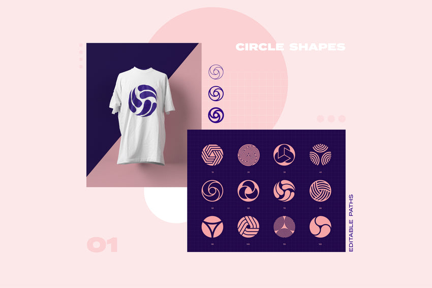 96 Geometric Shapes and Logo Marks Collection vol.1 – Samolevsky
