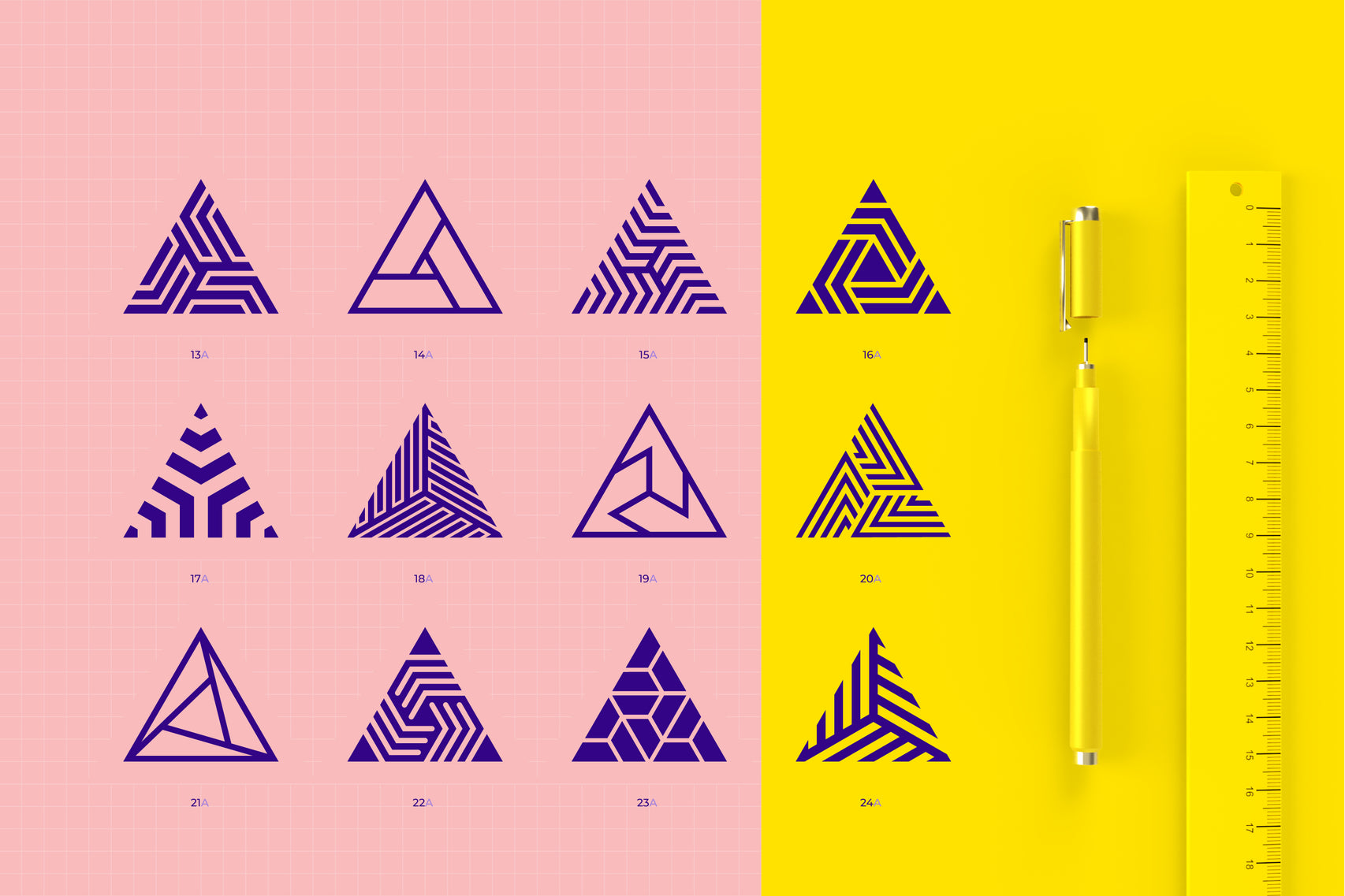 96 Geometric Shapes and Logo Marks Collection vol.1 – Samolevsky