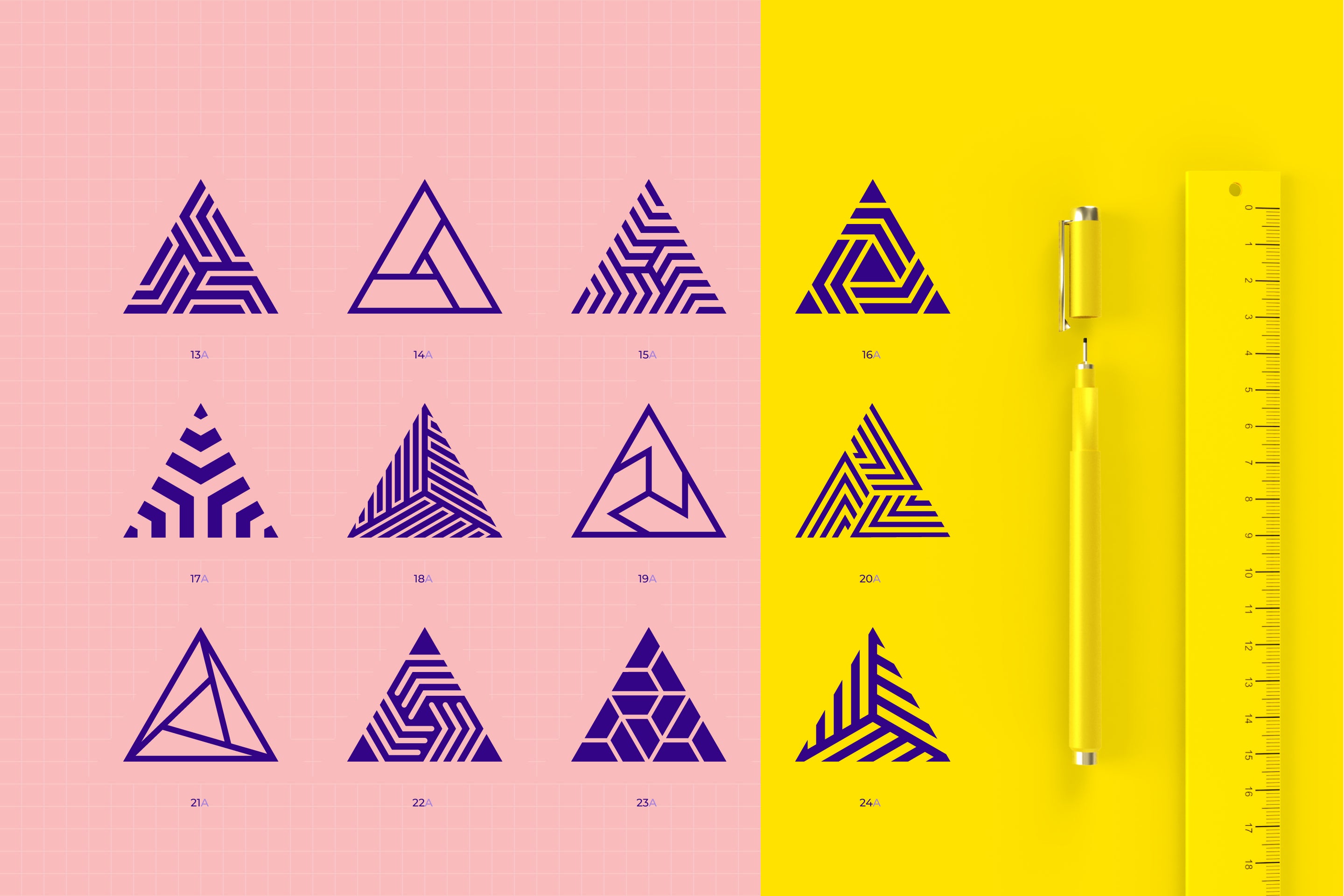 96 Geometric Shapes and Logo Marks Collection vol.1 – Samolevsky