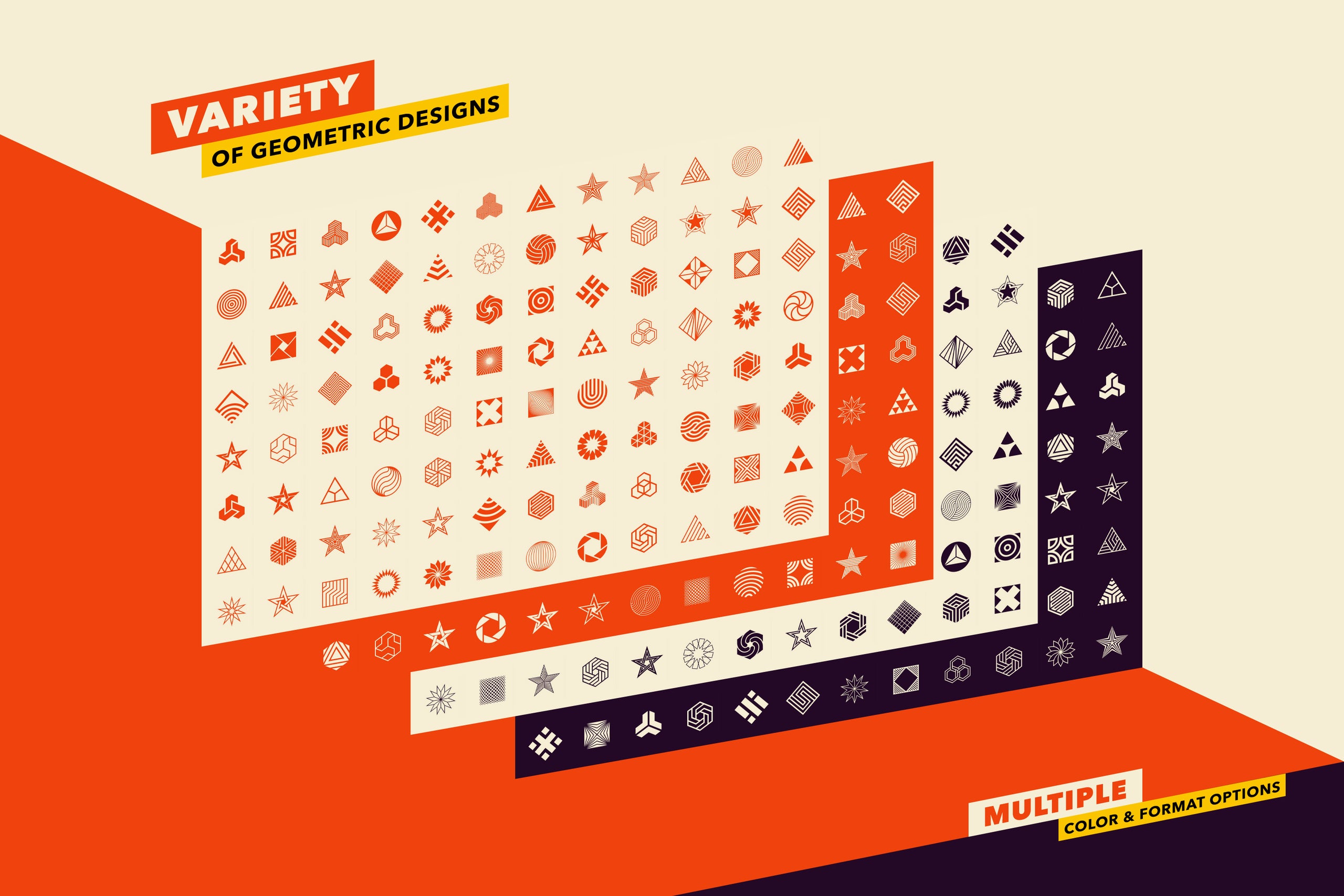 96 Abstract Logo Marks and Geometric Shapes Collection – Samolevsky