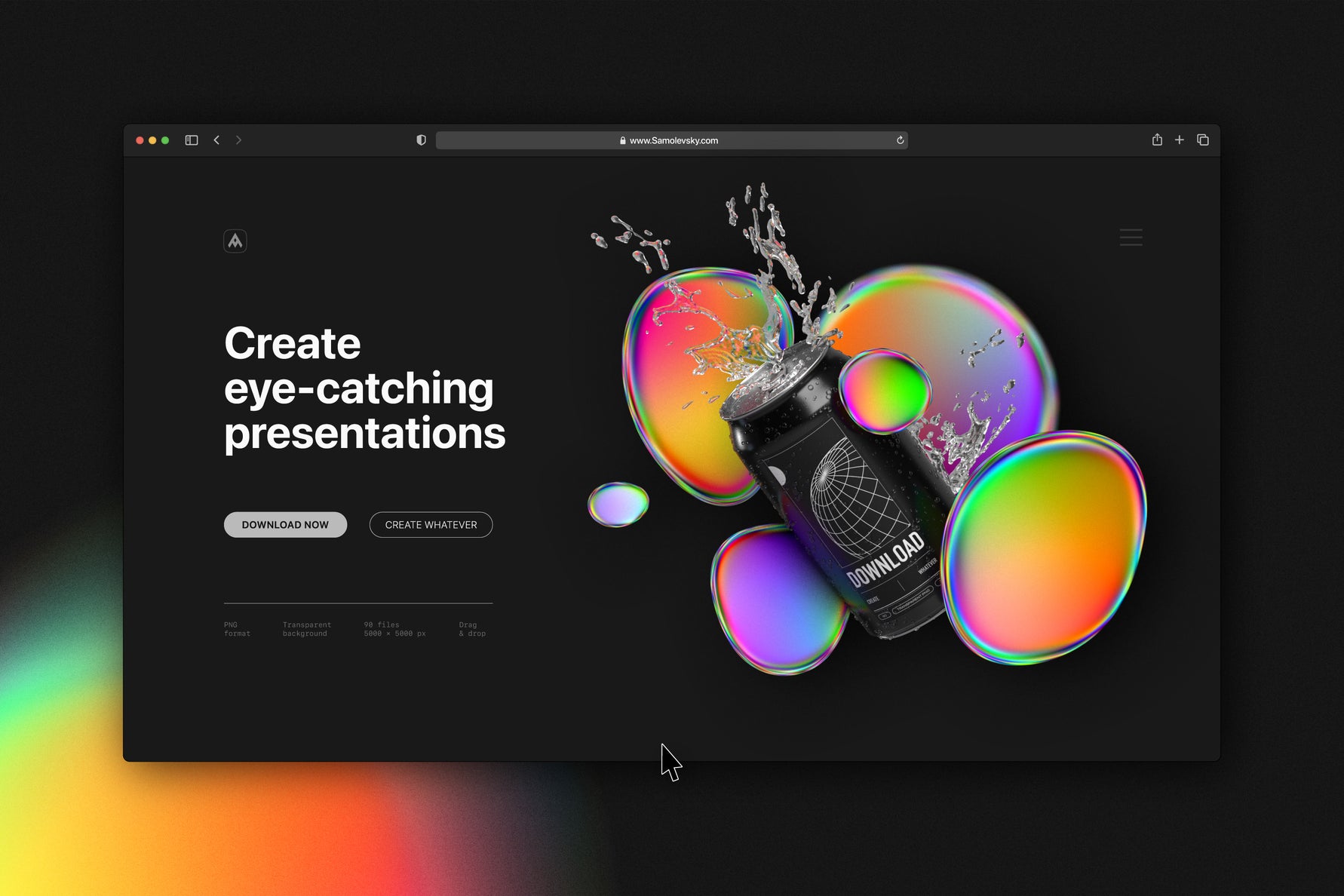 Iridescent Blob Shapes Collection – Samolevsky