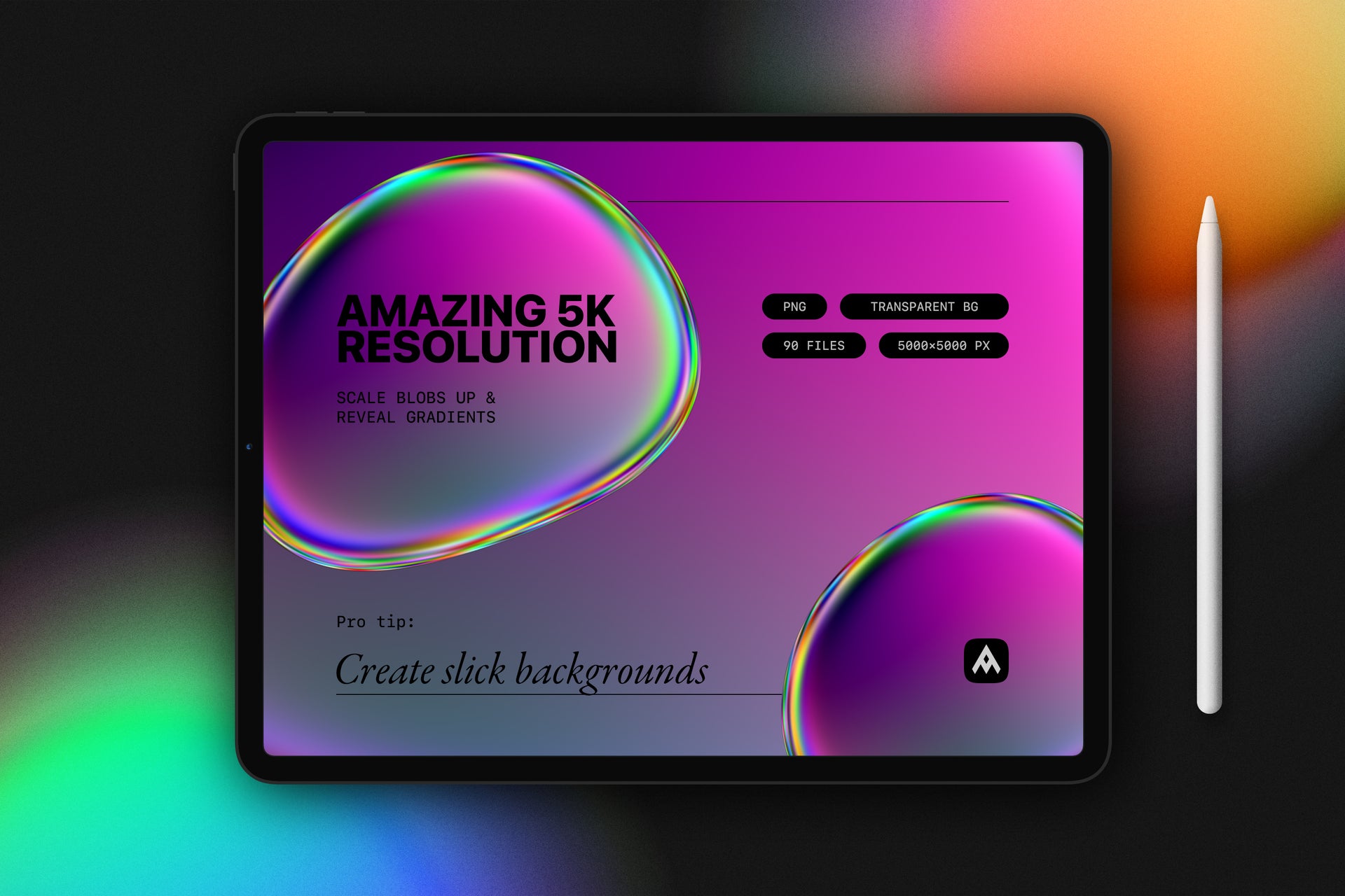 Iridescent Blob Shapes Collection – Samolevsky