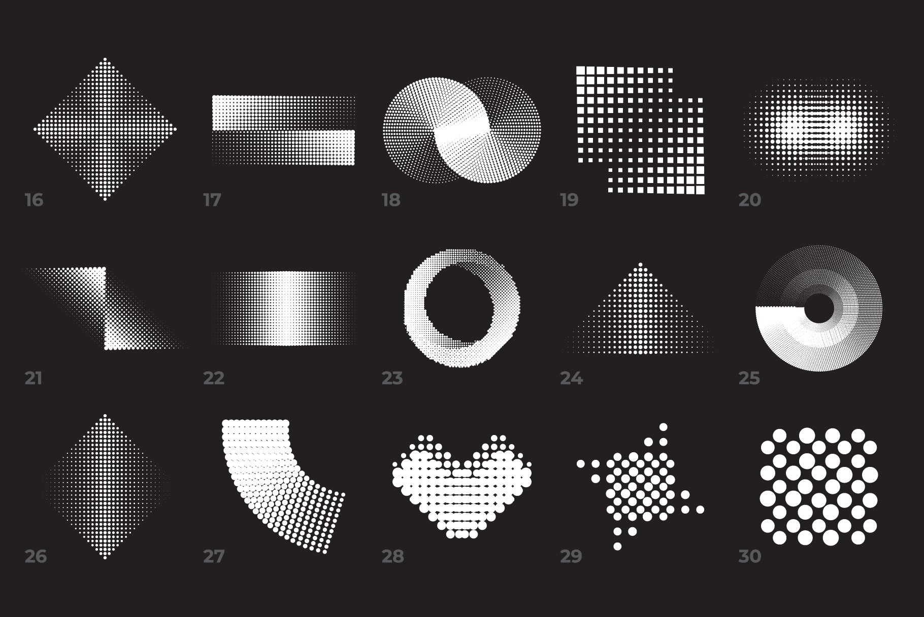 60 Vector Halftones. Part 1 – Samolevsky